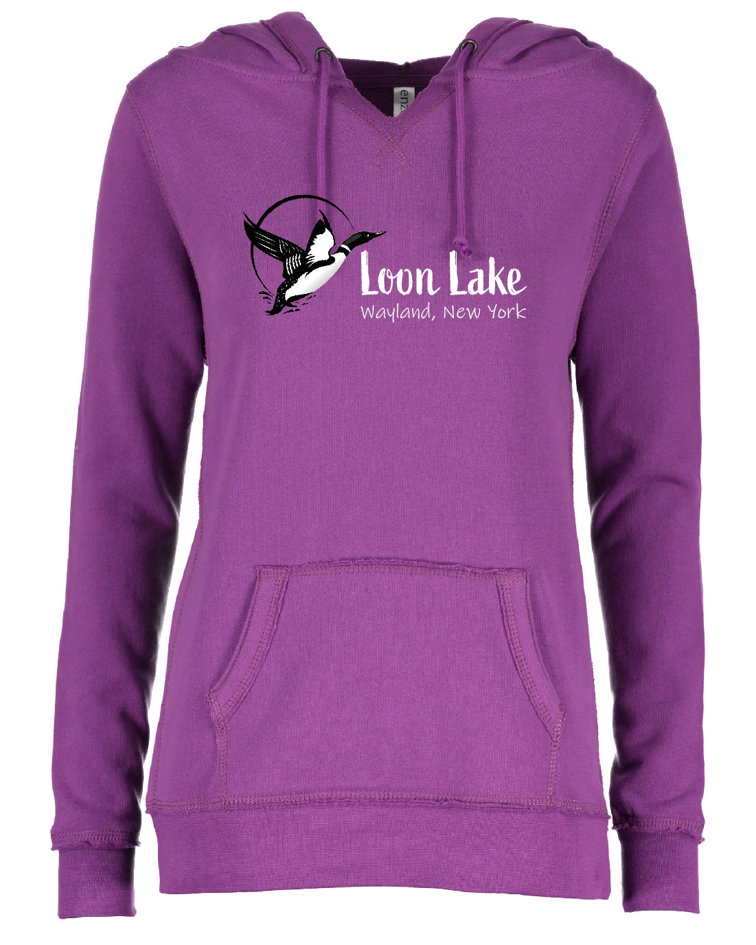 LL Loon Bird Enza Ladies V-Notch Fleece Pullover Hood – Forever 6ix Apparel